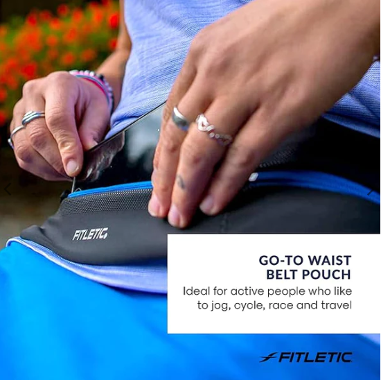 FITLETIC Bolt Double Pocket Running Pouch | UNNU