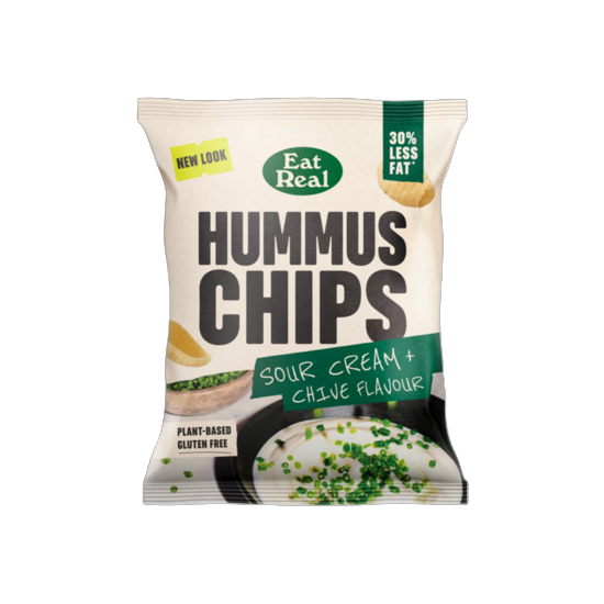 Eat Real: Hummus Chips NEW BOX SIZE (18 X 45g) | UNNU